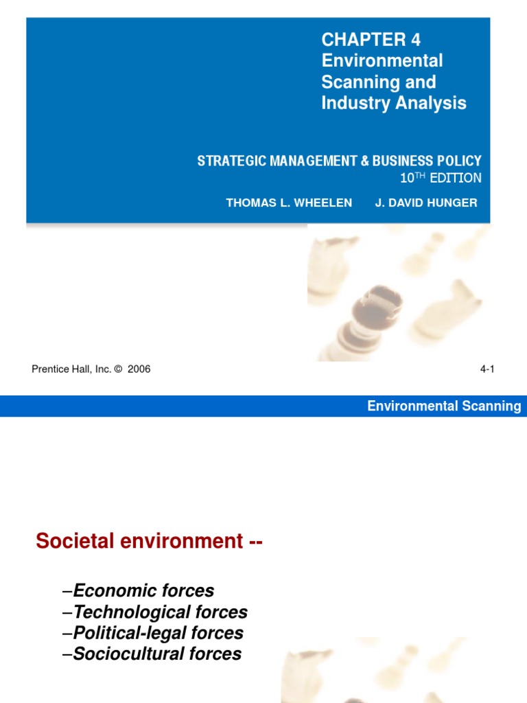 Management Strategic Chapter 4 Environmental Scanning | PDF | Economies ...