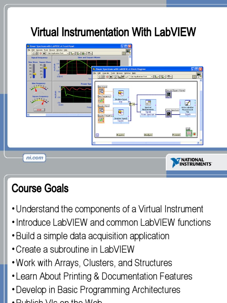 Virtual Instrumentation With Labview | PDF | Data Acquisition | Icon ...