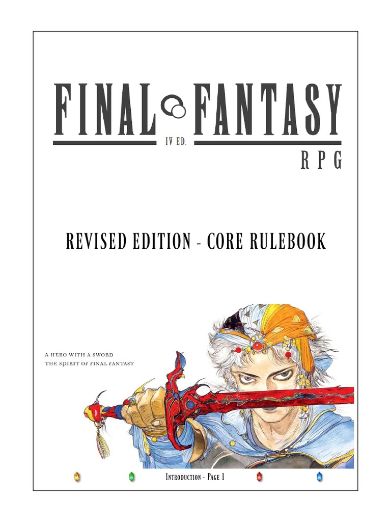 Final Fantasy RPG Core Rulebook | PDF | Video Games | Gaming
