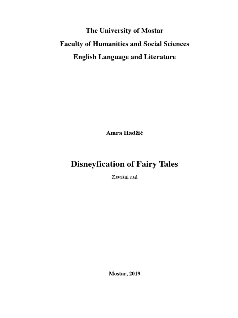 Disneyfication of Fairy Tales | PDF | Rapunzel | Sleeping Beauty