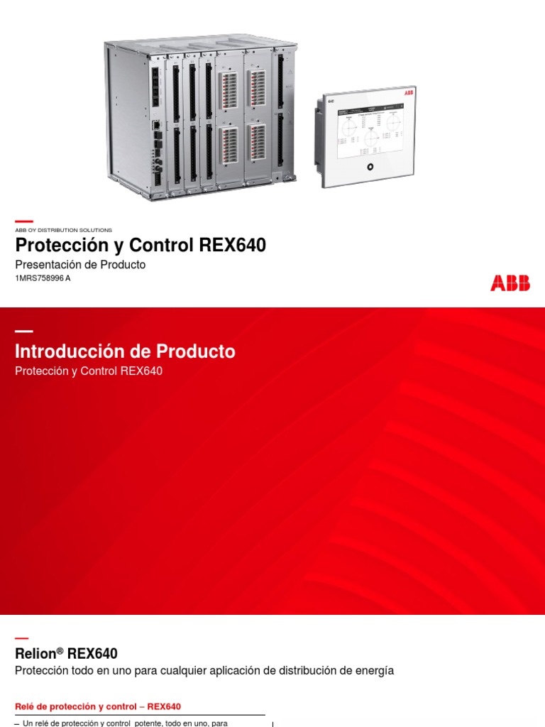 REX640 - Product Introduction Presentation 1MRS758996 A - Spanish | PDF ...