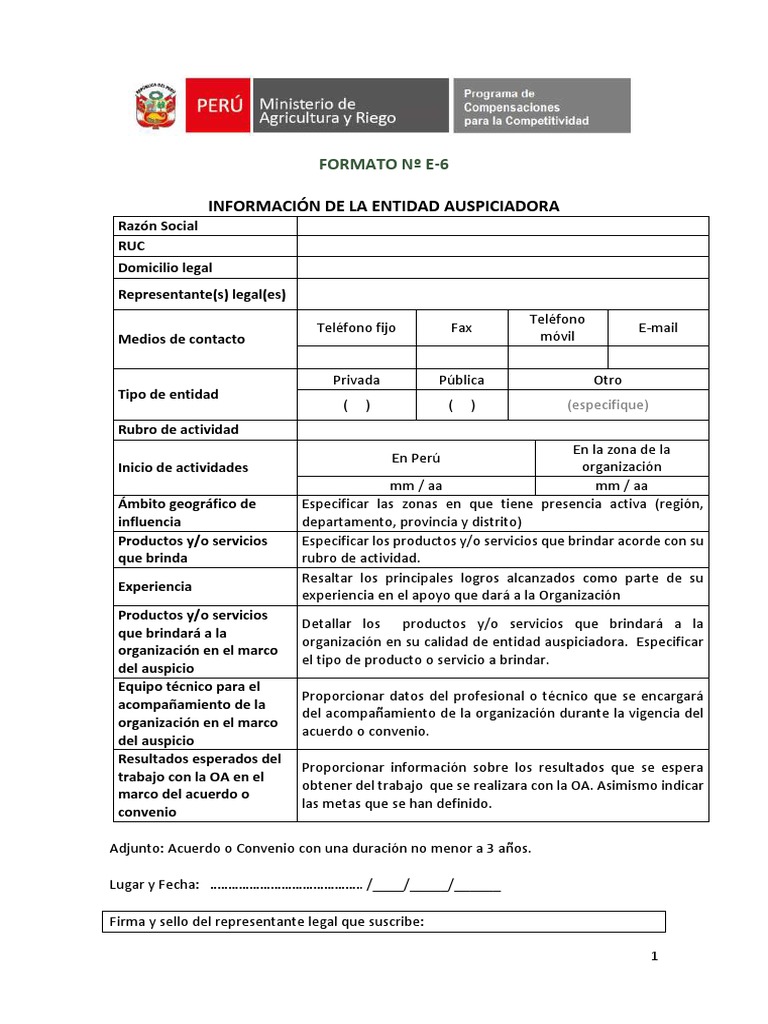 6 Formato E6 | PDF | Business