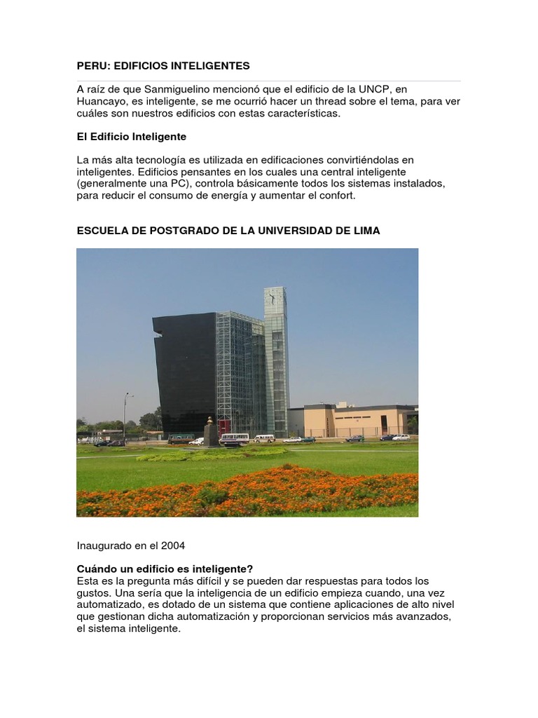 Edificios Hibridos en El PERU | PDF | Uso eficiente de energía | Energía y recursos
