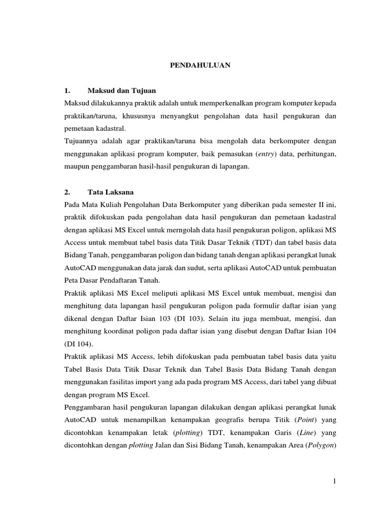 Modul Praktikum I - Ix PDB D1 | PDF