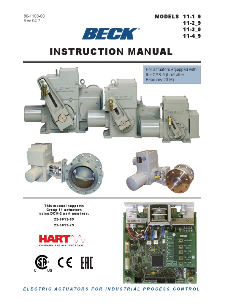 Beck Actuator PDF | PDF | Actuator | Switch