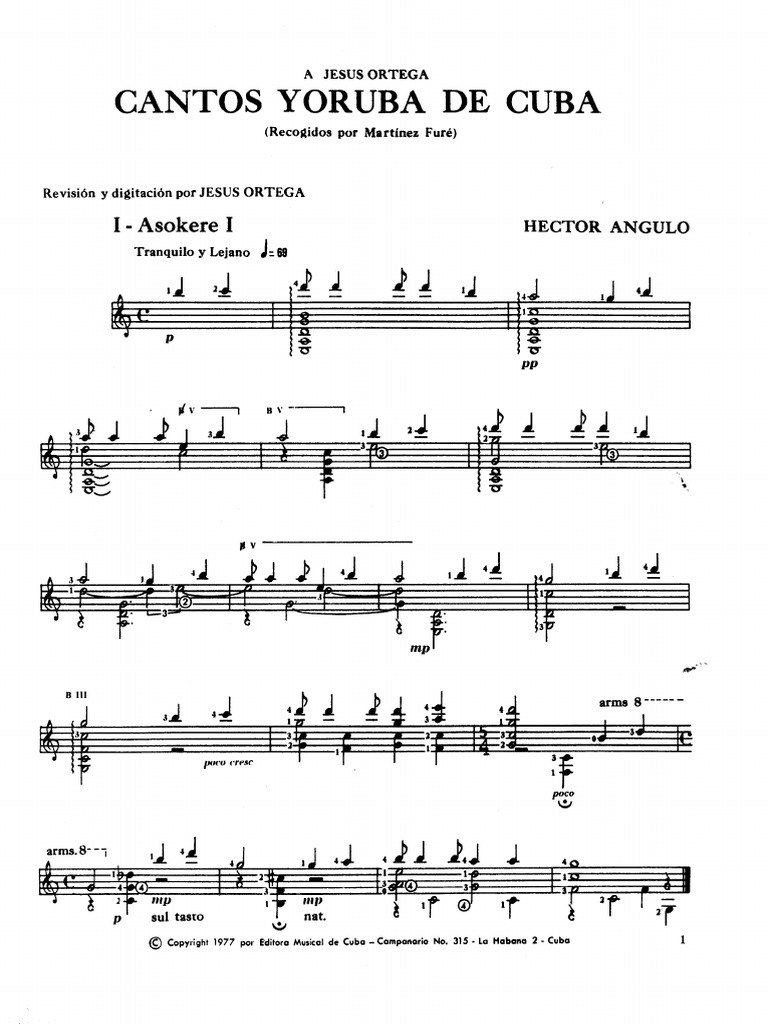 Hector Angulo - Cantos Yoruba de Cuba PDF | PDF