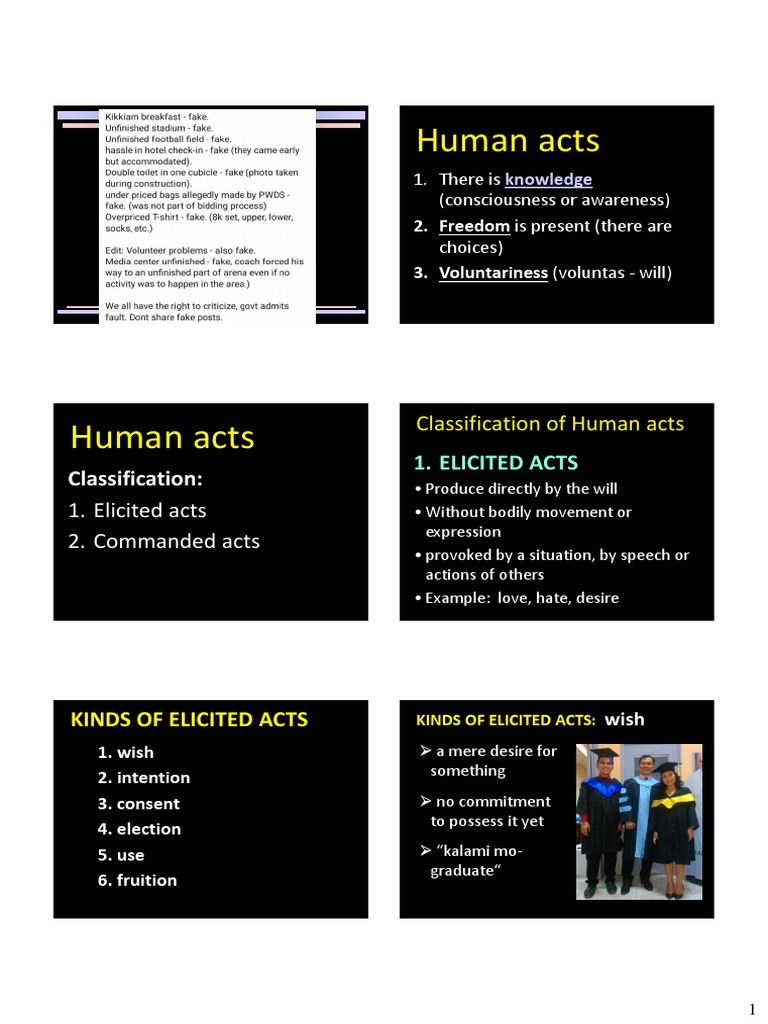 5 classification of human acts.pdf | Mind | Emergence