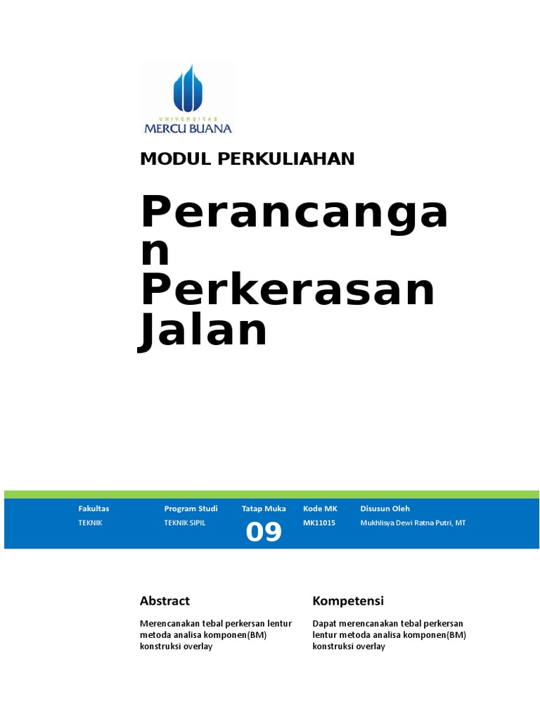 Modul 9 Perkerasan Jalan Overlay | PDF