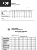 Form Audit Kebersihan Toilet | PDF