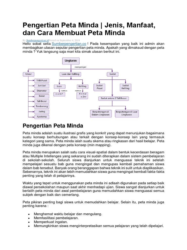 Pengertian Peta Minda | PDF