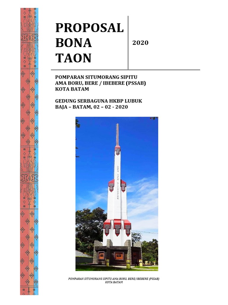 Sampul Proposal Bona Taon | PDF