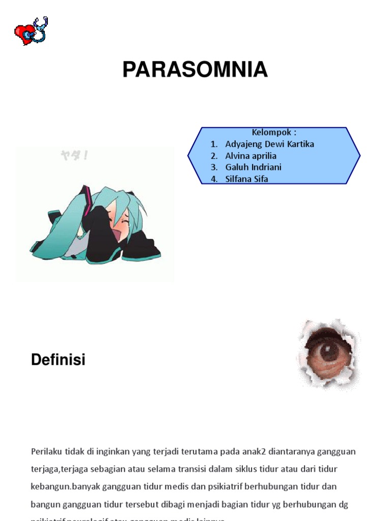Memahami Parasomnia pada Anak | PDF