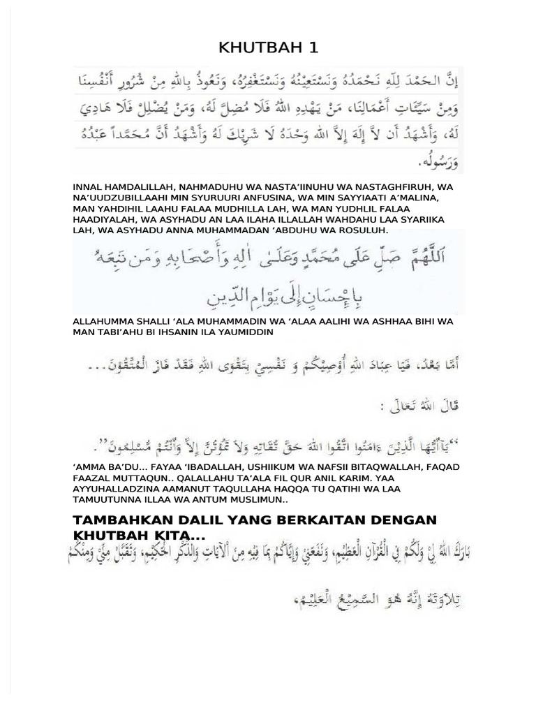 Muqaddimah-Khutbah | PDF