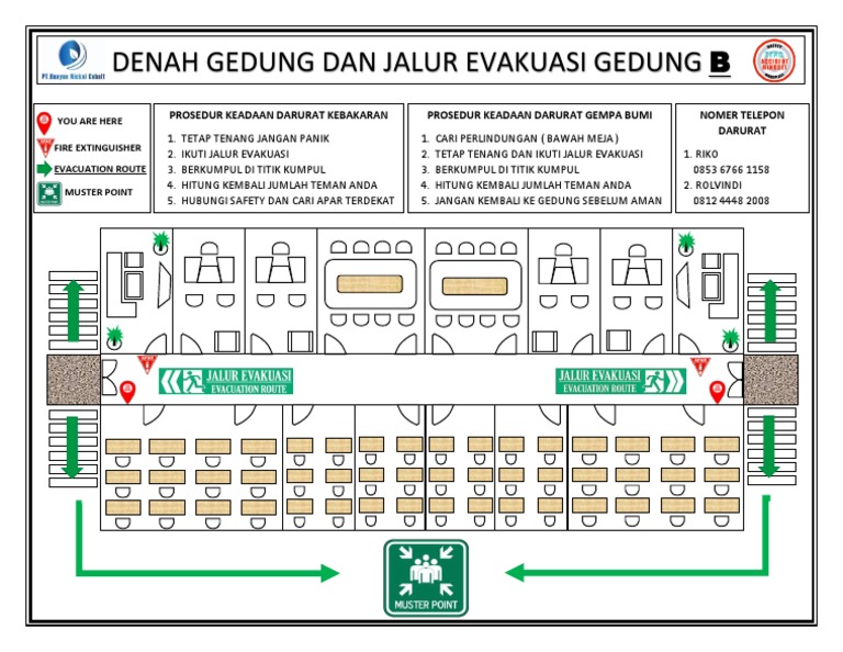 Denah Jalur Evakuasi | PDF