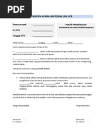 Formulir Persetujuan Material Proyek | PDF