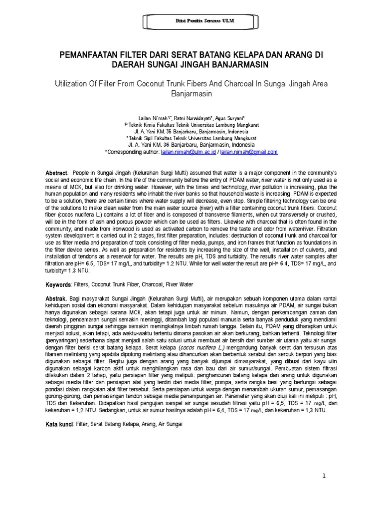 Lailan Ni'mah - Full Paper-Prosiding-SEMNAS LB LPPM ULM 2019 | PDF | Chemistry | Physical Sciences