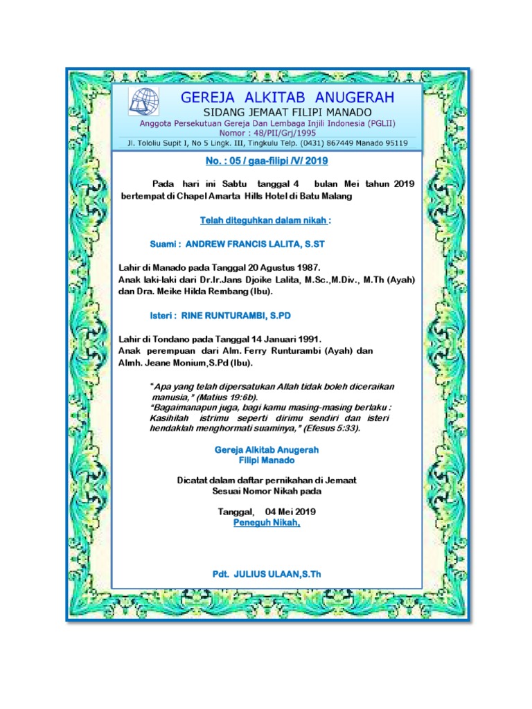 Format Nikah | PDF