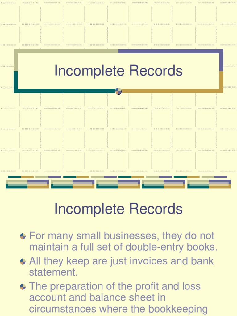 Incomplete Record | PDF | Balance Sheet | Income Statement