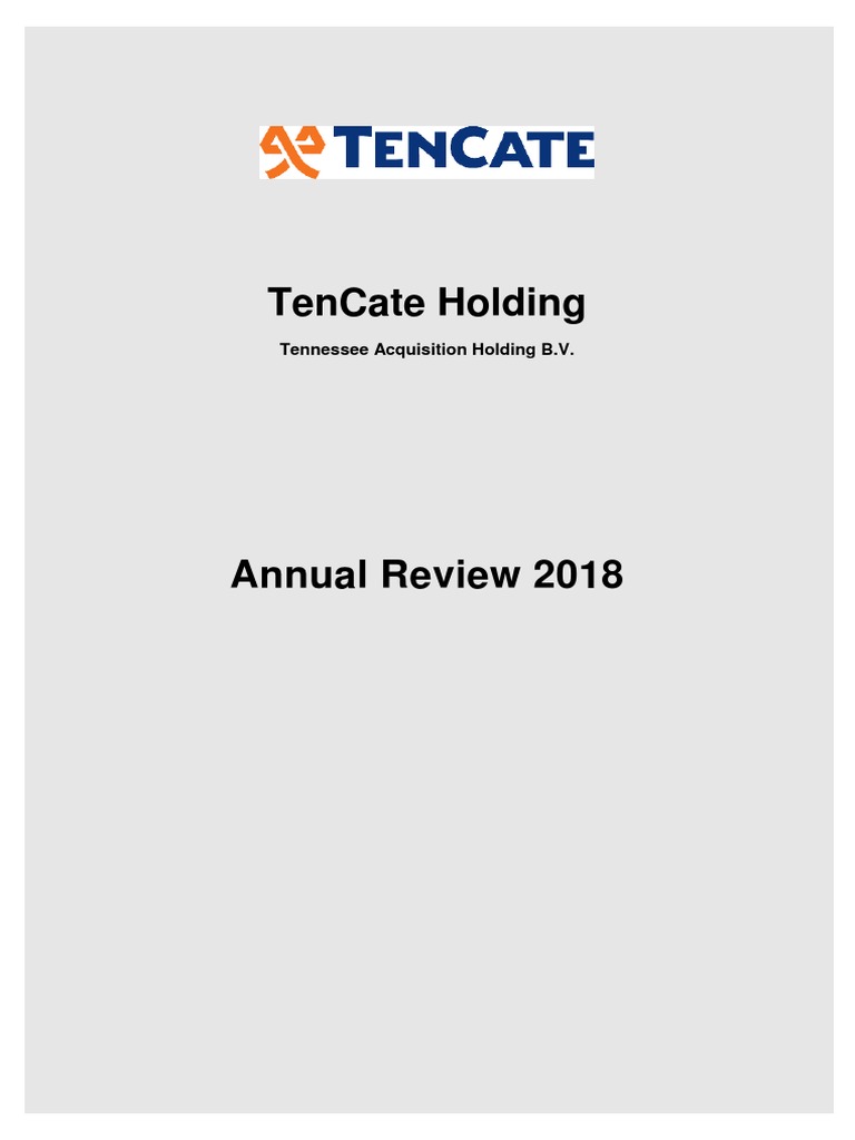 TenCate Annual Review 2018 | PDF | Risk Management | Sustainability
