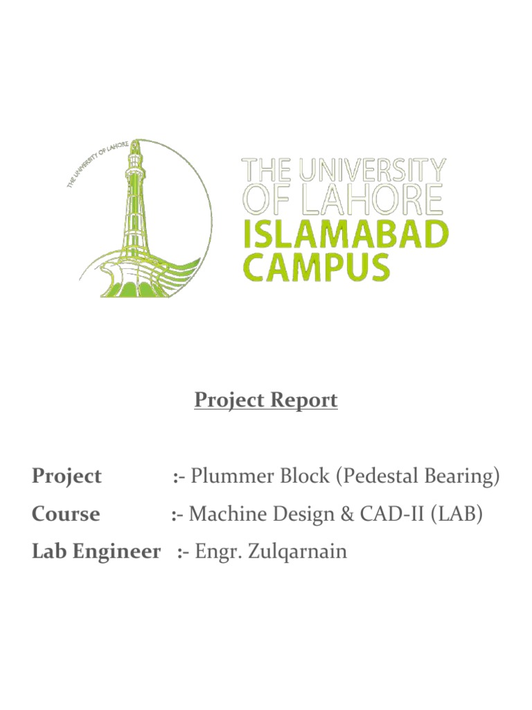 Design and Dimensioning of a Plummer Block (Pedestal Bearing) using Pro ...