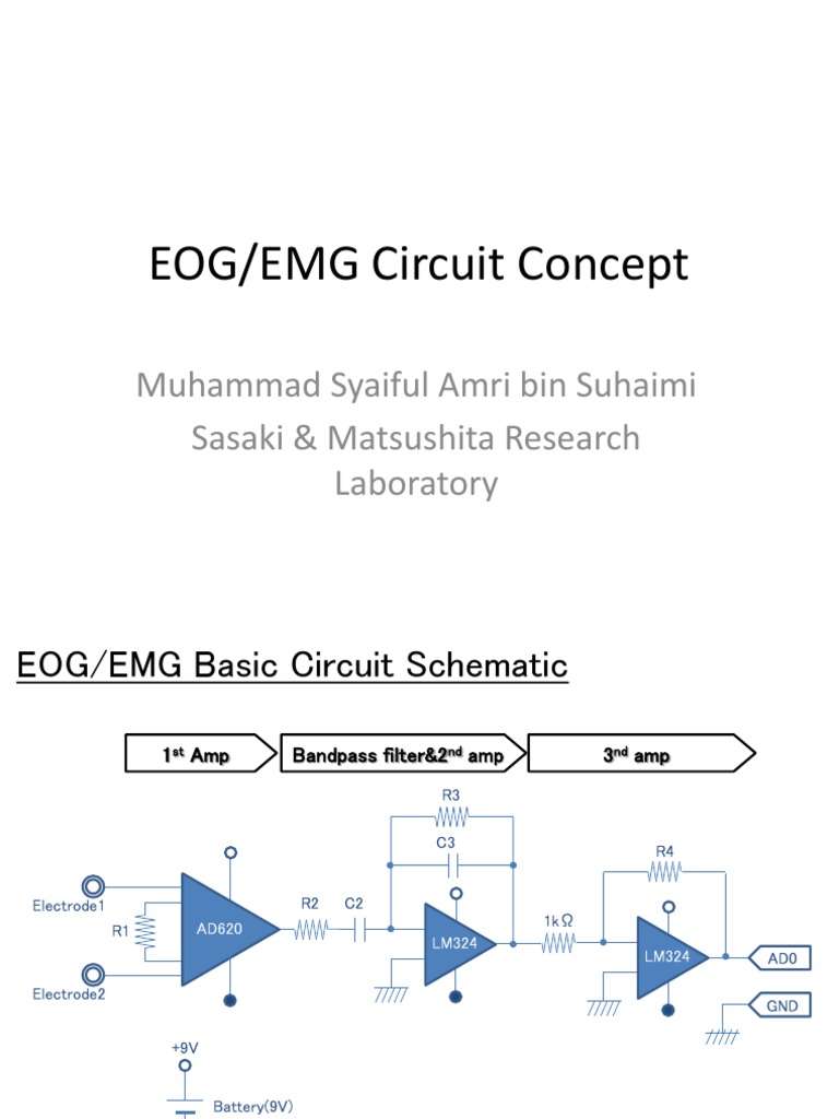 EOG/EMG Circuit Schematic Guide | PDF | Electricity | Electrical ...
