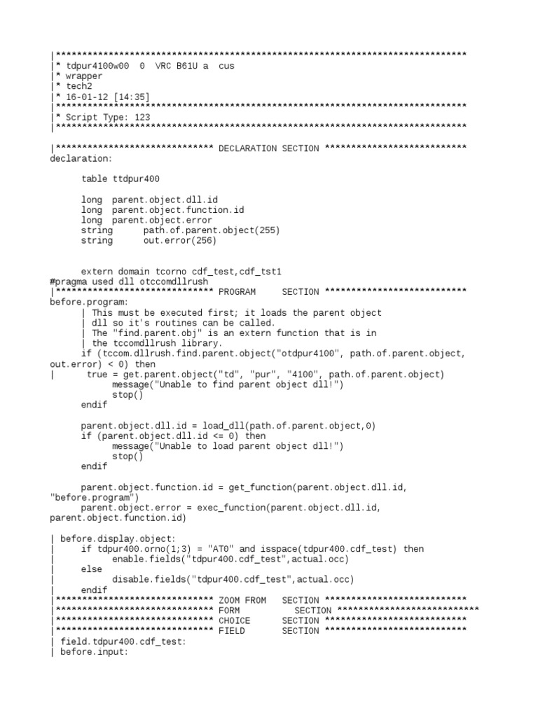 Modified Wrapper Script (Baan) | PDF | Computer Programming | Software