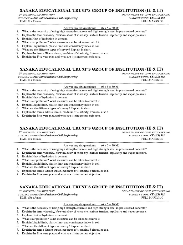 CE-301 Solid Mechanics | PDF | Strength Of Materials | Young's Modulus