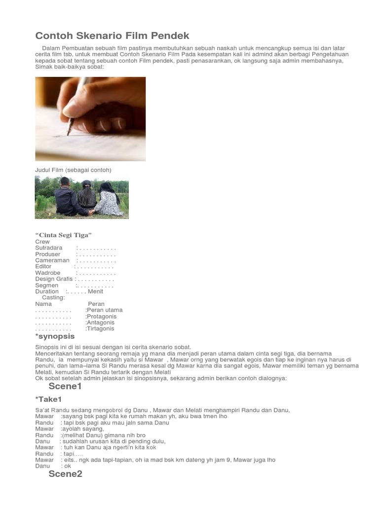 Contoh Skenario Film Pendek | PDF