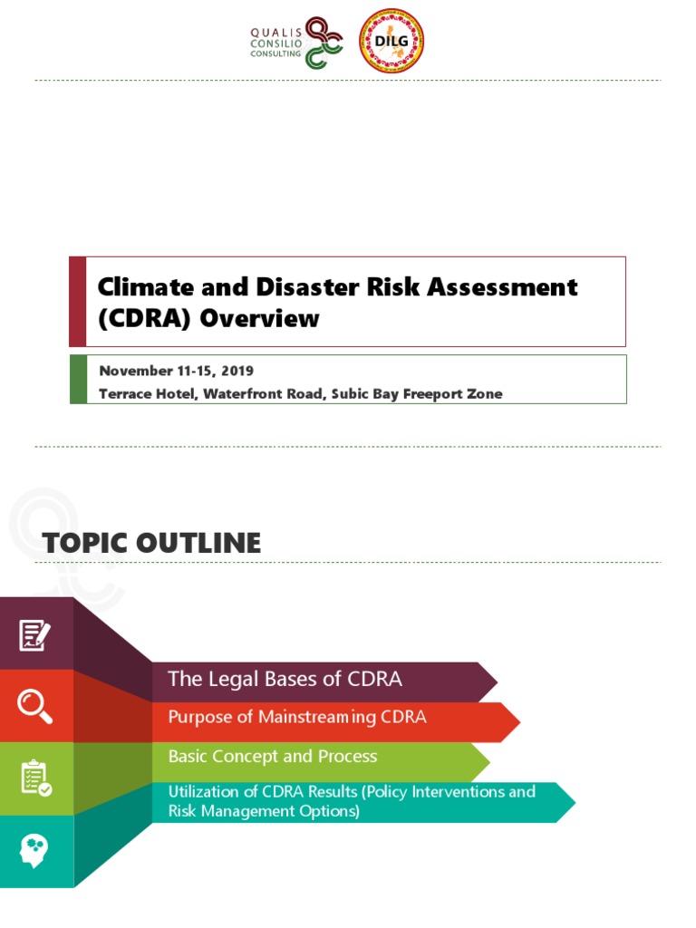 CDRA Overview | Download Free PDF | Hazards | Disaster Risk Reduction