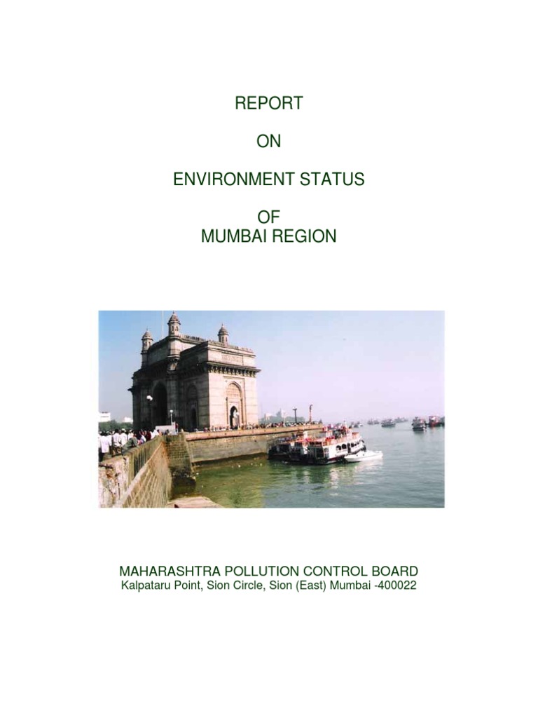 Mumbai Environmental Status Report | PDF