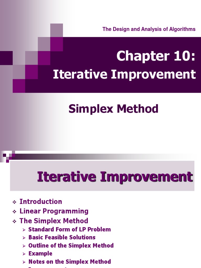 Simplex Method | PDF | Linear Programming | Mathematical Optimization