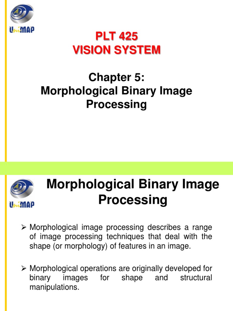 Chapter 5 - Morphological Binary Image Processing | PDF | Signal Processing | Computer Vision