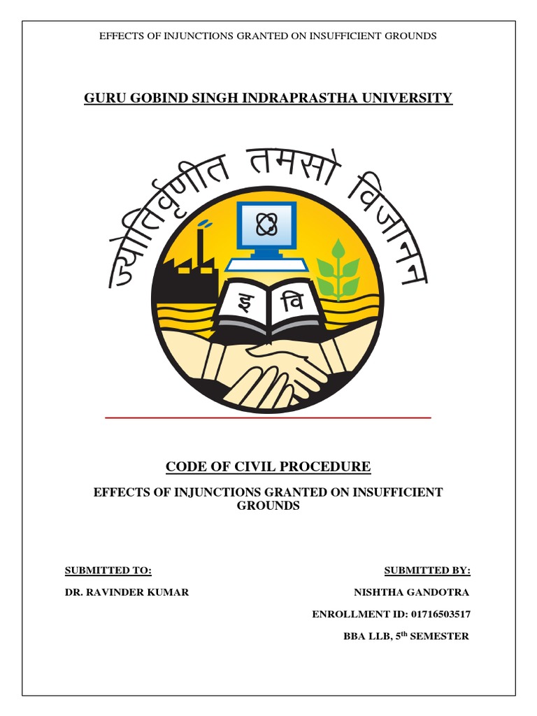 Injunction cpc-3 | PDF | Injunction | Equity (Law)