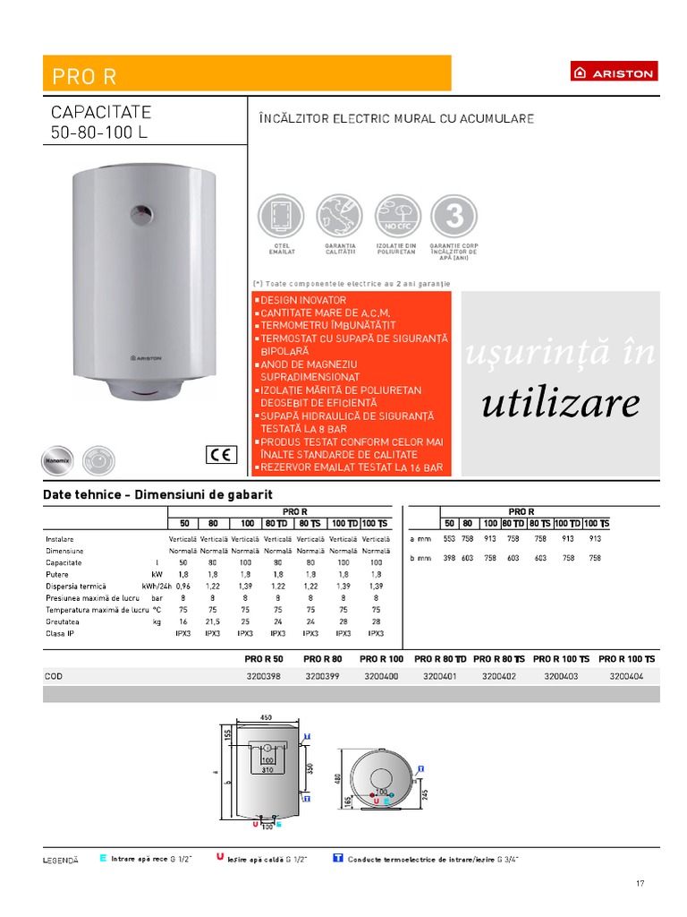 Ariston Pro R1 PDF
