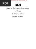Vinegar Titration Lab Procedure Guide | PDF | Titration | Chemistry