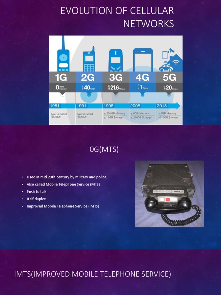Evolution of Cellular Networks | PDF | High Speed Packet Access | 3 G