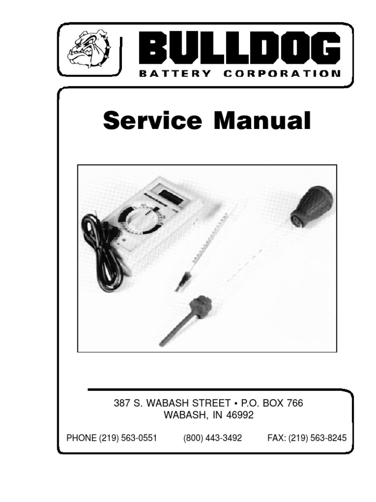 Battery Service Manual | PDF