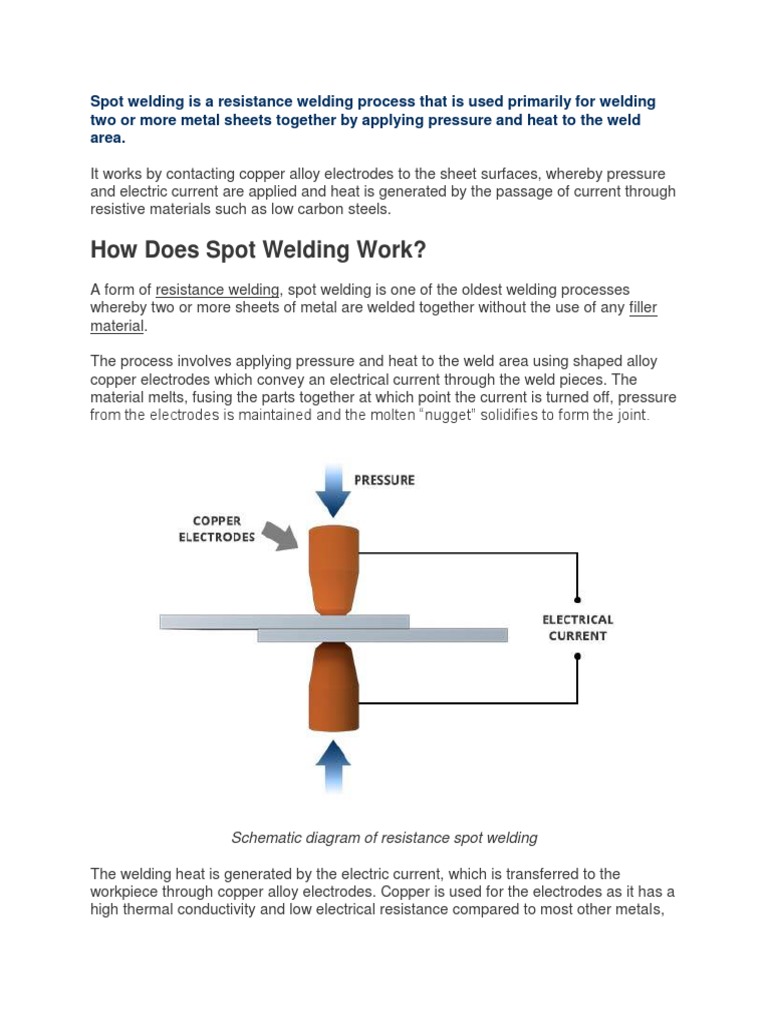 Overview of Spot Welding Process | PDF | Welding | Construction