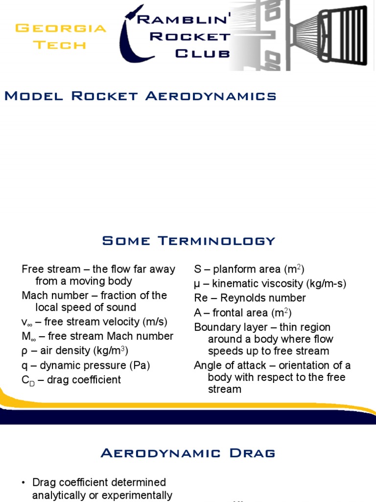 Model Rocket Aerodynamics Guide | PDF | Drag (Physics) | Aerodynamics