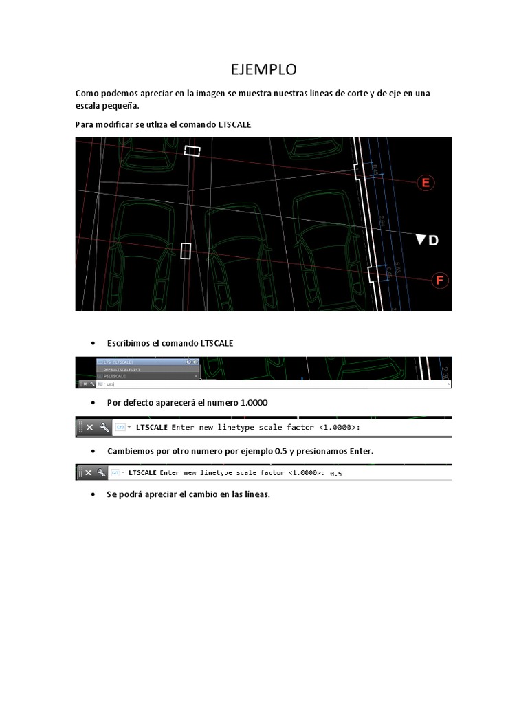 Ajuste de LTSCALE en AutoCAD | PDF