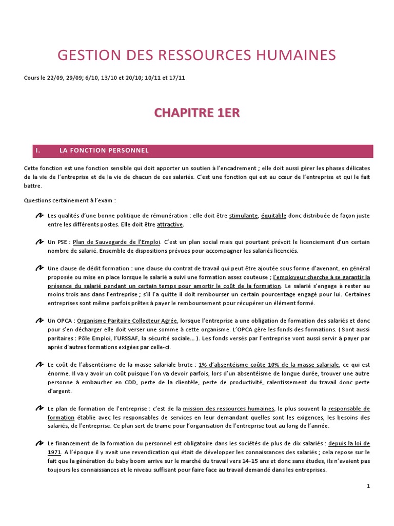 Chap 1 | PDF | Gestion des ressources humaines | Business