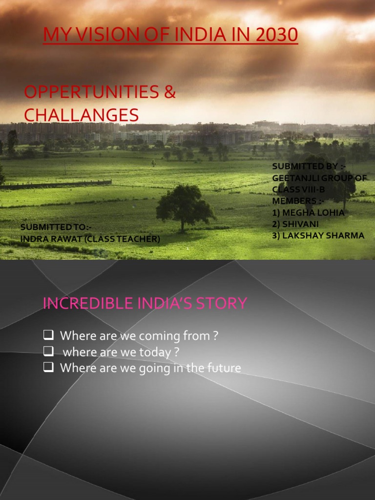 Vision for India 2030: Opportunities Ahead | PDF | Finance & Money ...