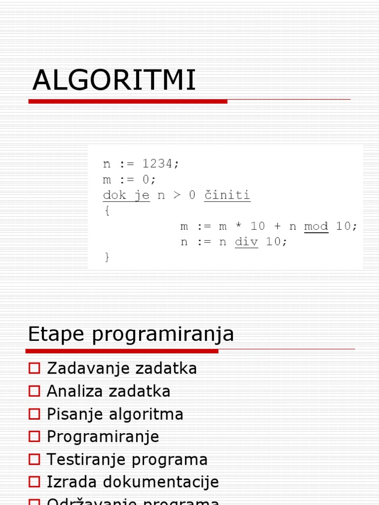 Algoritmi 1 | PDF