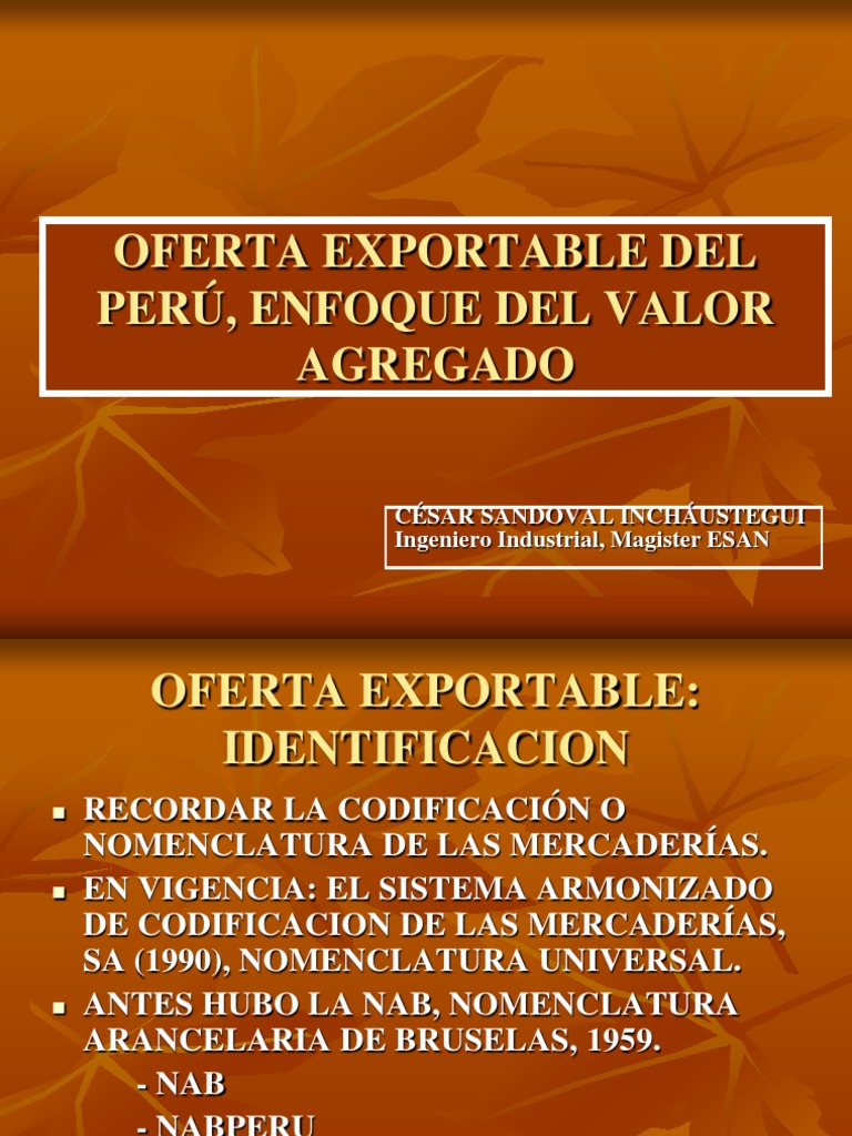 LA OFERTA EXPORTABLE | Exportaciones | Precios | Prueba gratuita de 30 ...