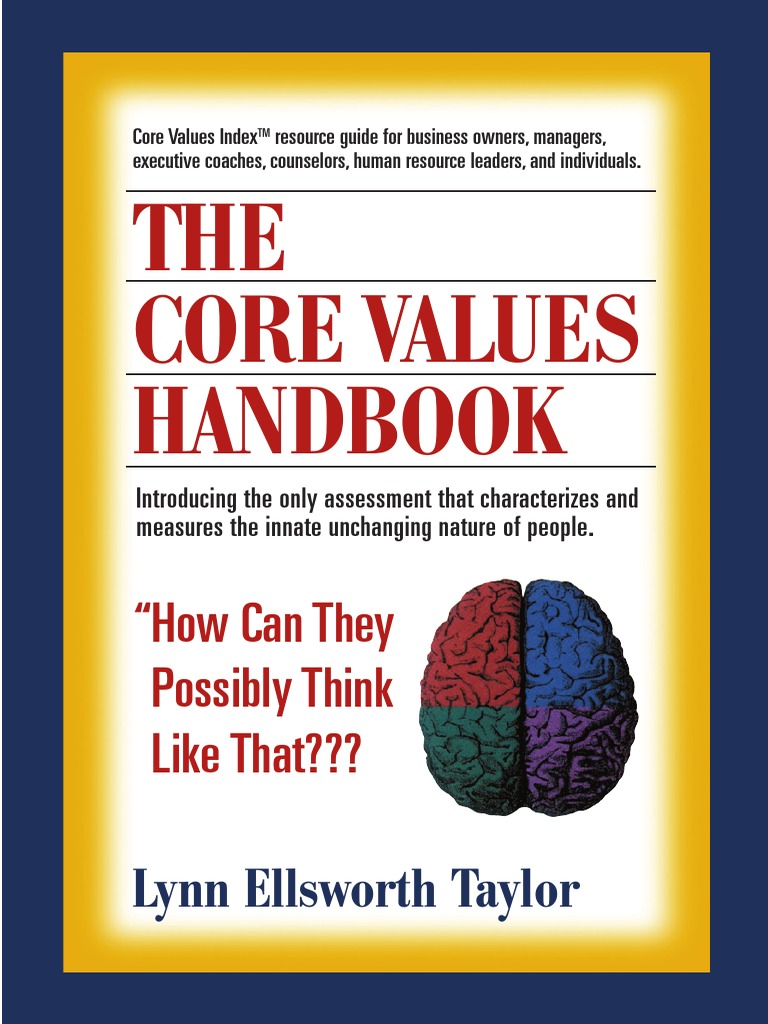 Core Values Handbook PDF | PDF | Employment | Leadership
