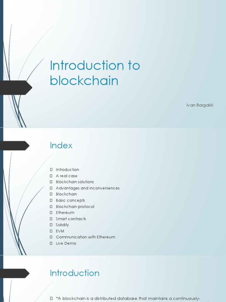 Introduction To Blockchain | PDF | Bitcoin | Distributed Computing