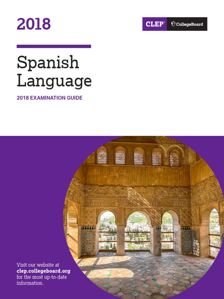 CLEP Eguides Spanish Language | PDF | College Level Examination Program ...