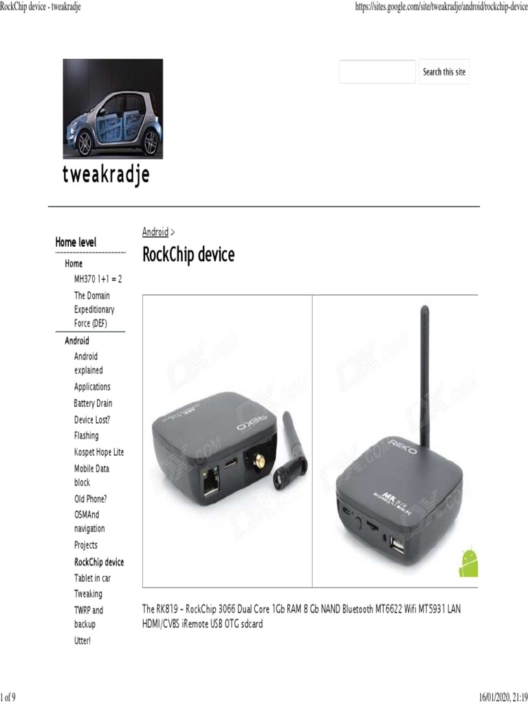 RockChip Device - Tweakradje | PDF | Booting | Android (Operating System)