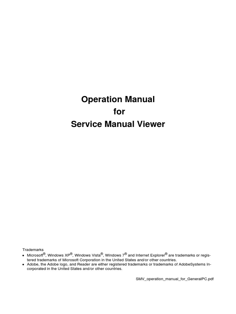 SMV Operation Manual For GeneralPC | PDF | Microsoft Windows | Computer ...