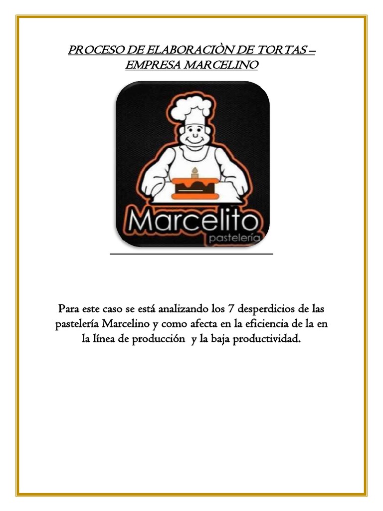 Proceso de Elaboraciòn de Tortas | PDF | Business